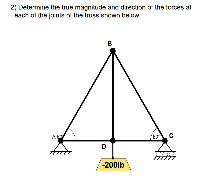 Solved 2) Determine the true magnitude and direction of the | Chegg.com
