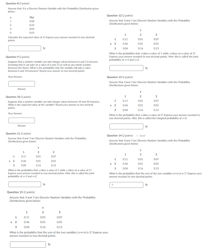 Solved Question 8 12 points) Assume that Xis a Discrete | Chegg.com