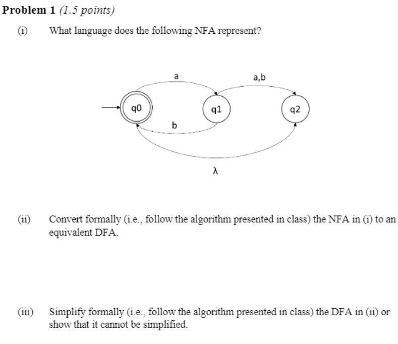 Solved What language does the following NFA | Chegg.com
