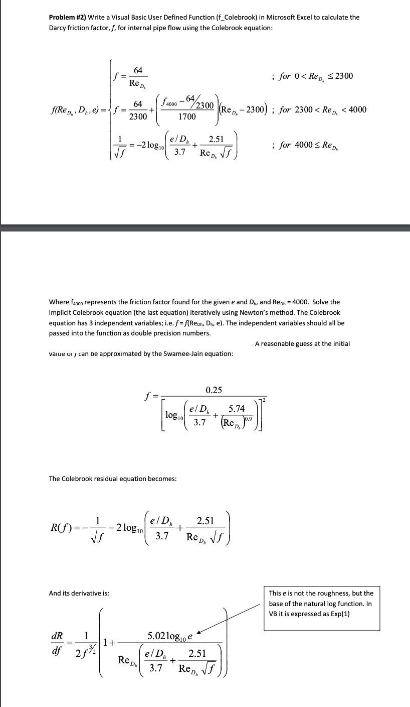 Problem #2) Write a Visual Basic User Defined | Chegg.com