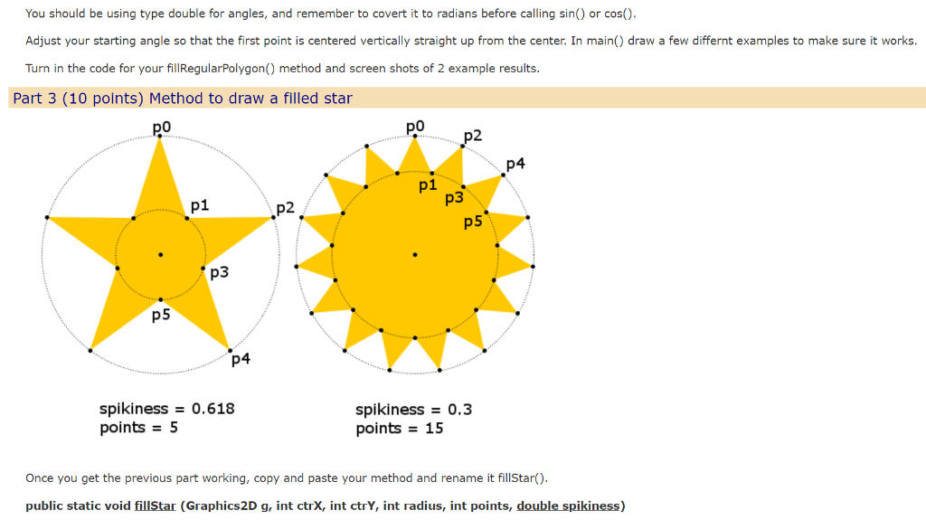 Solved Objectives Creating a method with parameters. Part 1 | Chegg.com