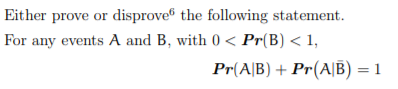 Solved Either prove or disprove the following statement. For | Chegg.com