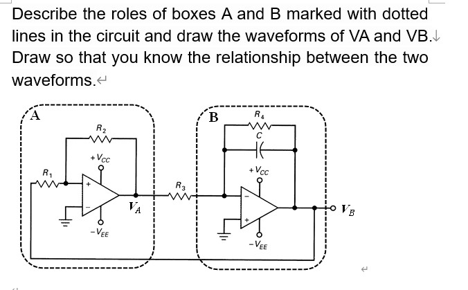 Solved Describe the roles of boxes A and B marked with | Chegg.com
