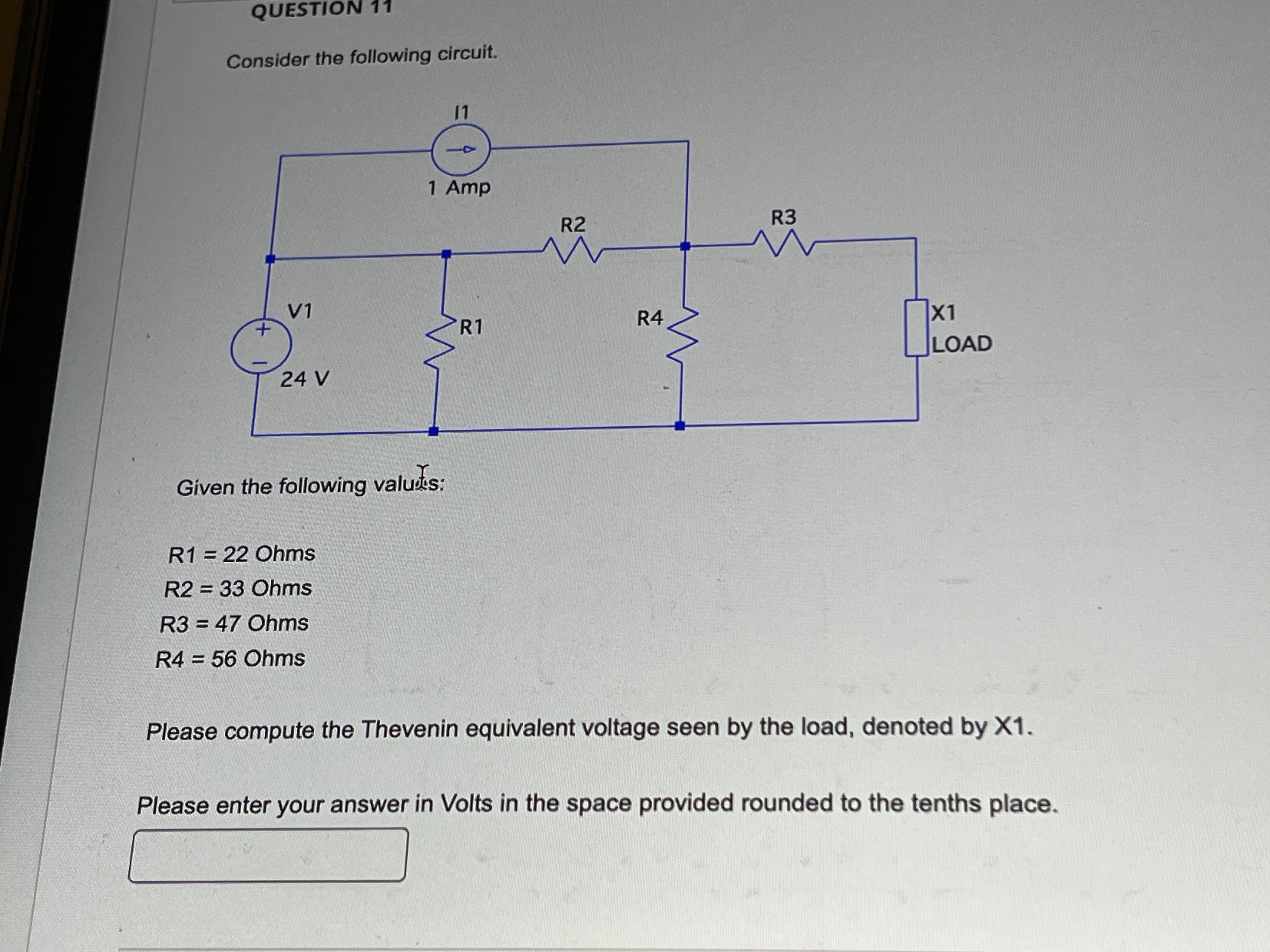 Consider the following circuit. Given the following | Chegg.com