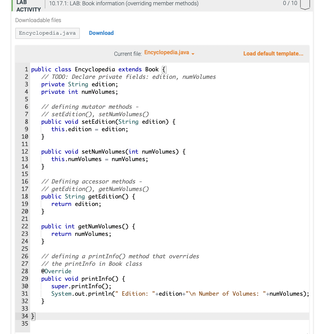 Solved Given main() and a base Book class, define a derived | Chegg.com