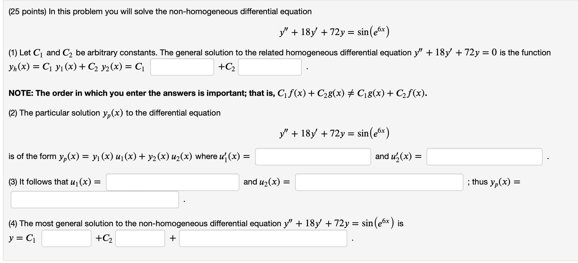 Solved (25 points) In this problem you will solve the | Chegg.com