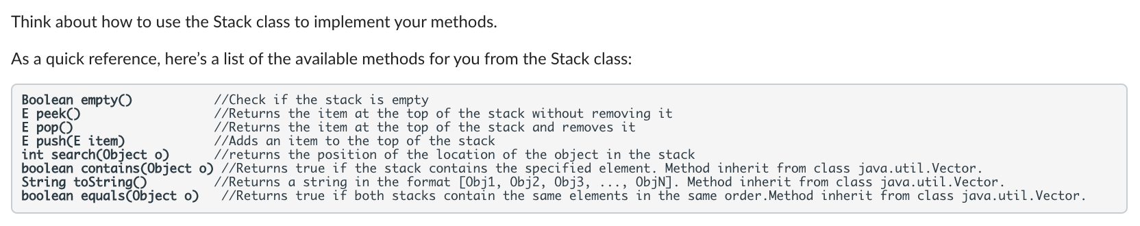 Solved Instructions given to create new Class (skeleton for | Chegg.com
