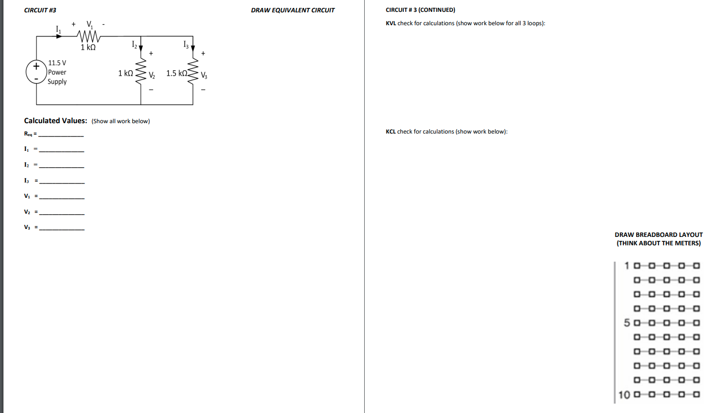 Solved Instructions: For each circuit, calculate the | Chegg.com