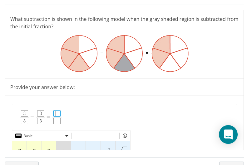 Solved What subtraction is shown in the following model when | Chegg.com