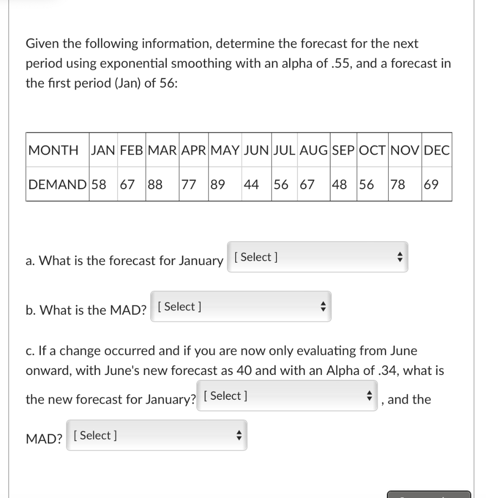 Solved Given the following information, determine the | Chegg.com