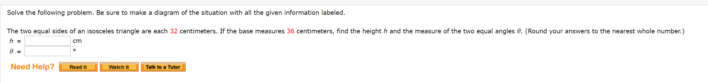 Solved Solve the following problem. Be sure to make a | Chegg.com