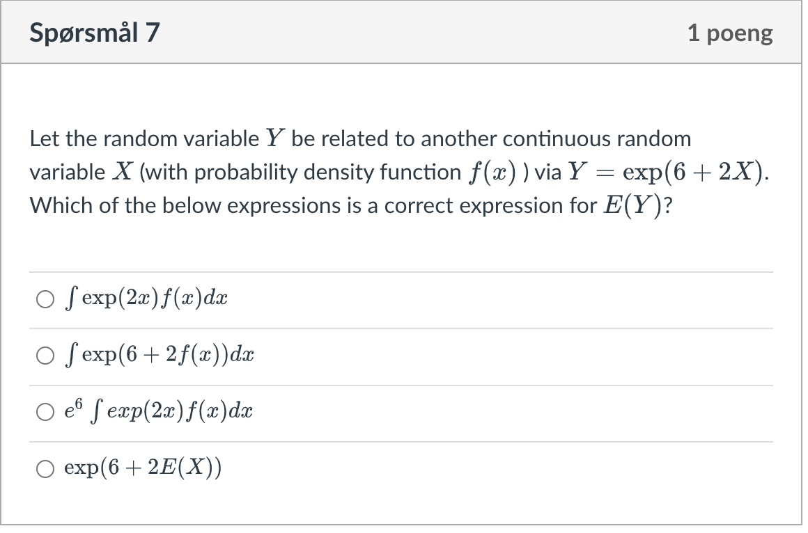 Solved Let the random variable Y be related to another | Chegg.com