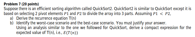 Problem 7 (20 points) Suppose there is an efficient | Chegg.com