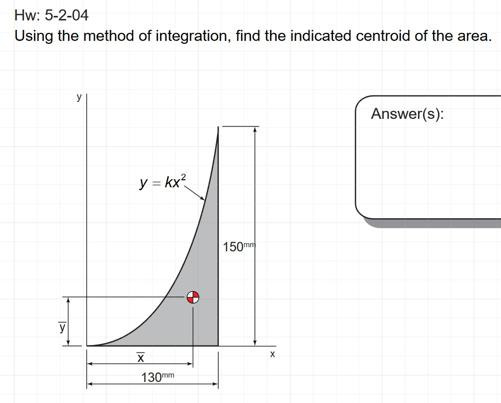 Solved Hw: 5-2-04 Using the method of integration, find the | Chegg.com