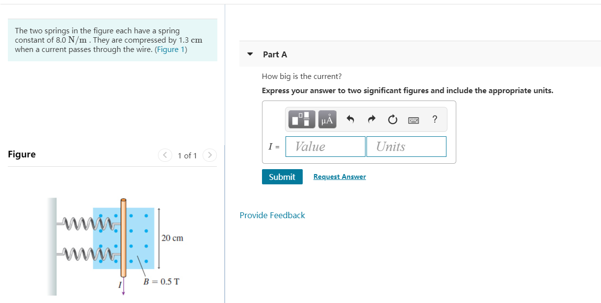 Solved The two springs in the figure each have a spring | Chegg.com