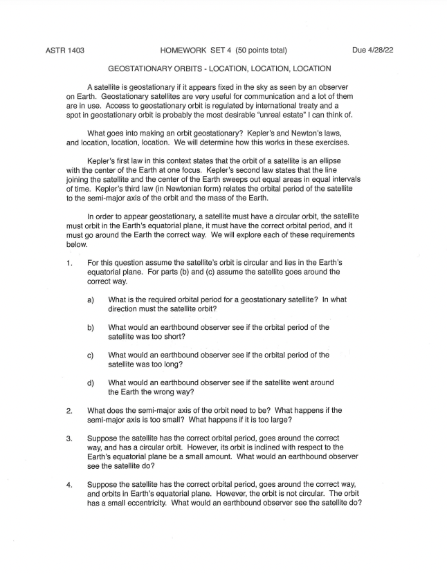 Solved ASTR 1403 HOMEWORK SET 4 (50 points total) | Chegg.com Solved ASTR 1403 HOMEWORK SET 4 (50 points total) | Chegg.com