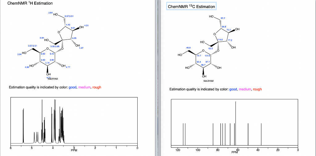 Solved ChemNMR 'H Estimation ChemNMR 13C Estimation 3.94 HO | Chegg.com