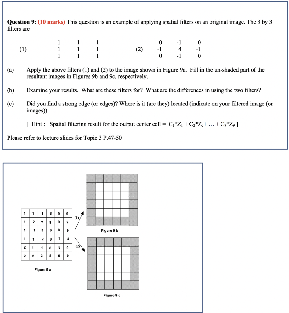 Solved Question 9: (10 marks) This question is an example of | Chegg.com