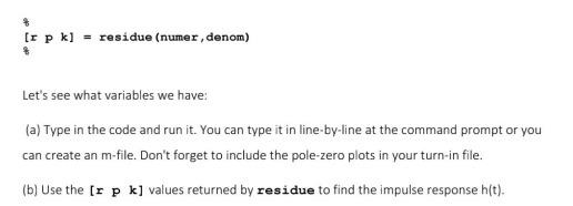 Solved Question 6 Here is some Matlab code that uses this | Chegg.com