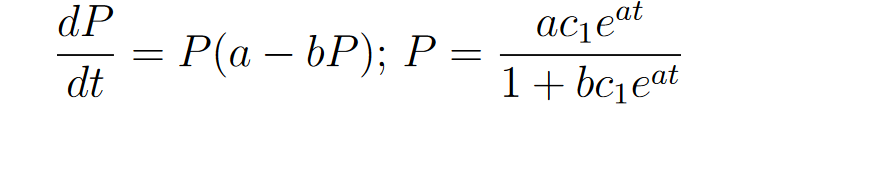 Solved aceat dP dt = P(a – bP); P 1 + bcieat | Chegg.com