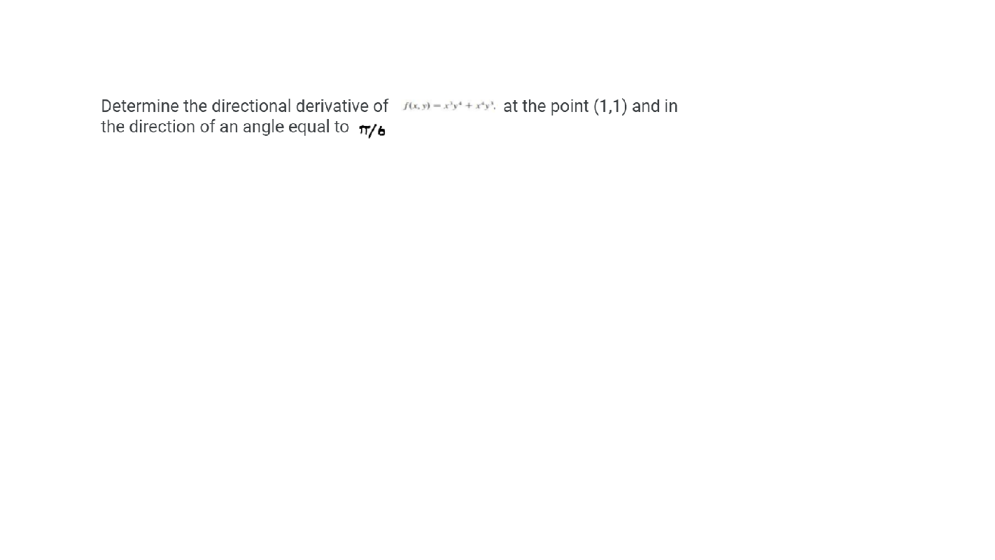 Solved Determine the directional derivative of | Chegg.com