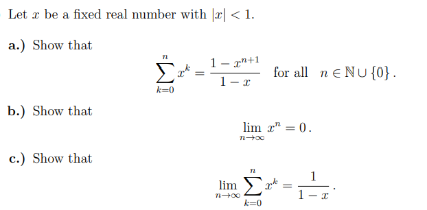 Solved Let X Be A Fixed Real Number With 2