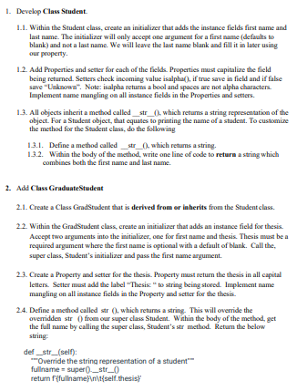Solved Starting python file: #TODO: Student class #TODO: | Chegg.com