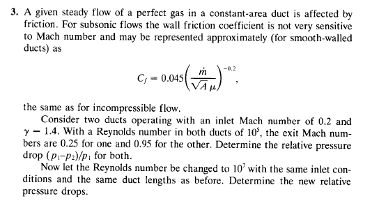 3. A given steady flow of a perfect gas in a | Chegg.com