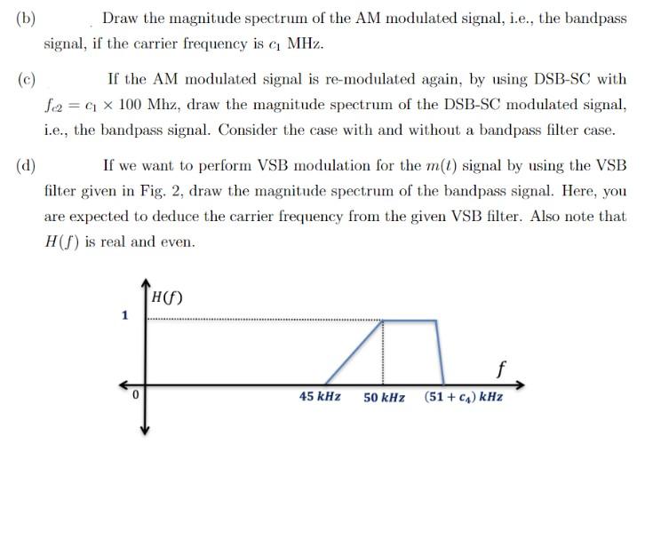 Question 2 Gaussian Pulse For Amplitude Modulations