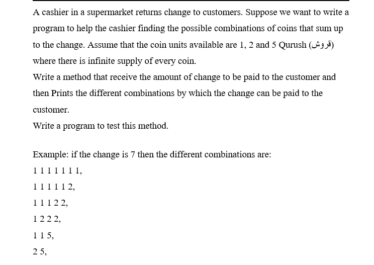 Solved A cashier in a supermarket returns change to | Chegg.com