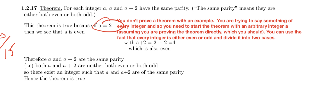 Solved 1.2.17 Theorem. For each integer a, a and a + 2 have | Chegg.com