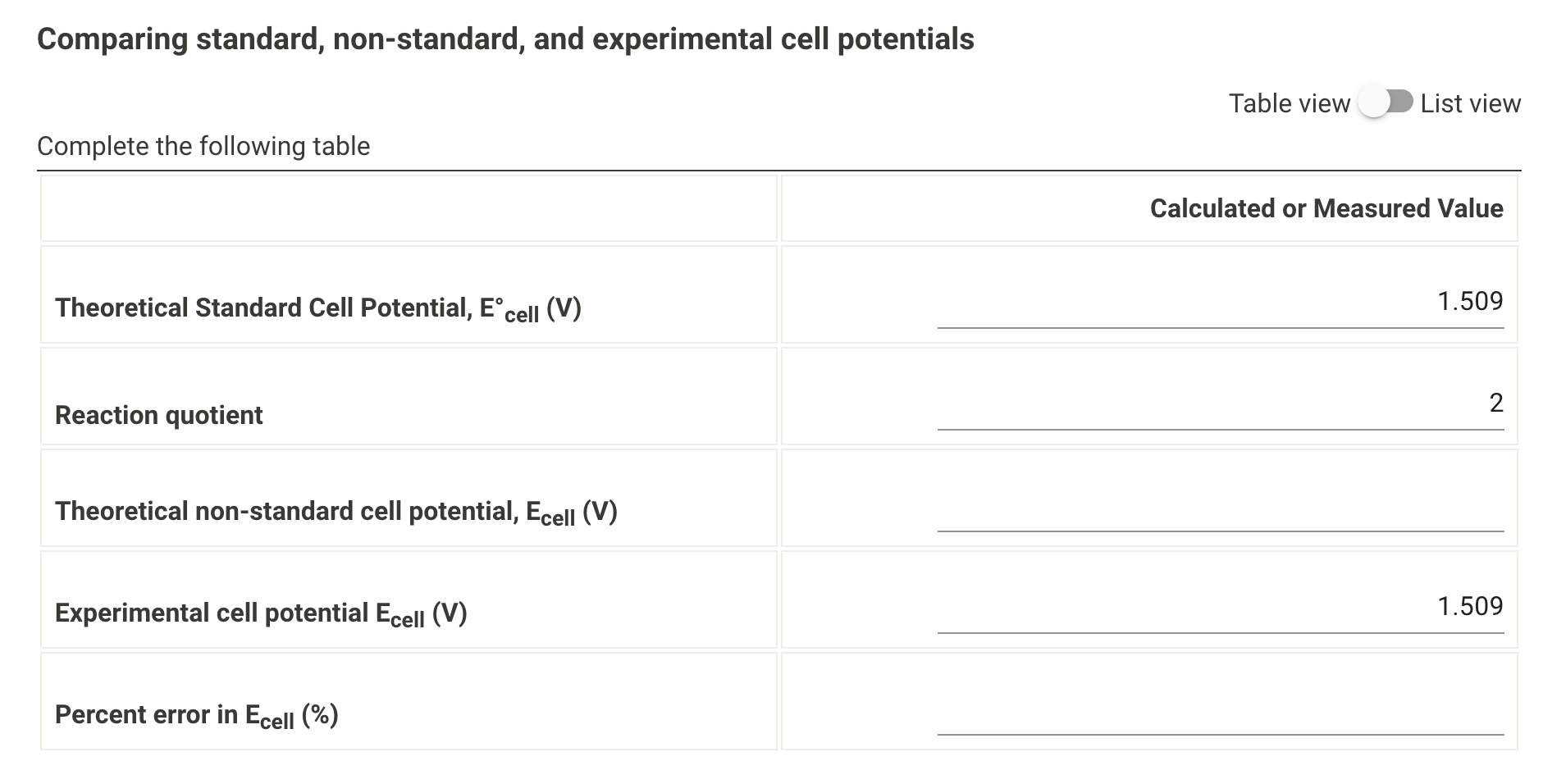 Solved (6pts) Standard and Non-Standard Cell Conditions A | Chegg.com