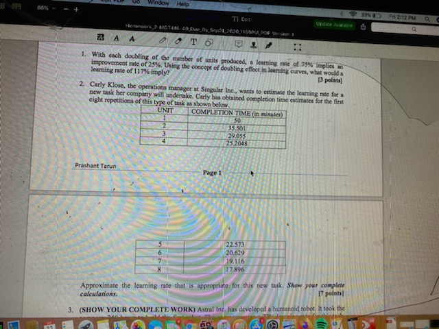Solved View Annotate Edit Pdf Go Window Help F Tes Update 