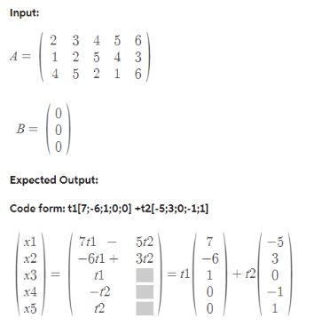 Solved Create a piece of code that takes an Augmented matrix | Chegg.com