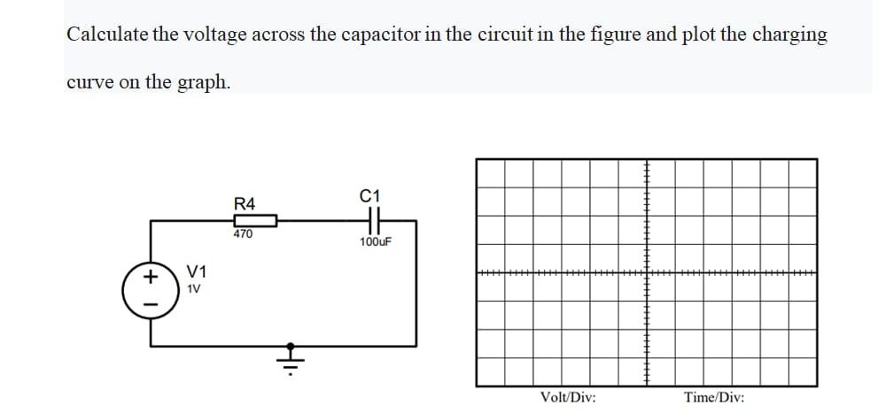 Solved Calculate the voltage across the capacitor in the | Chegg.com