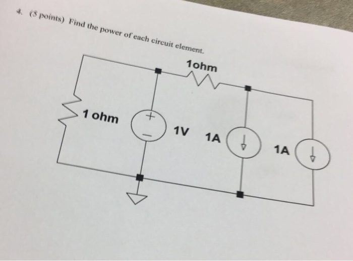 Solved Find the power of each circuit element. | Chegg.com