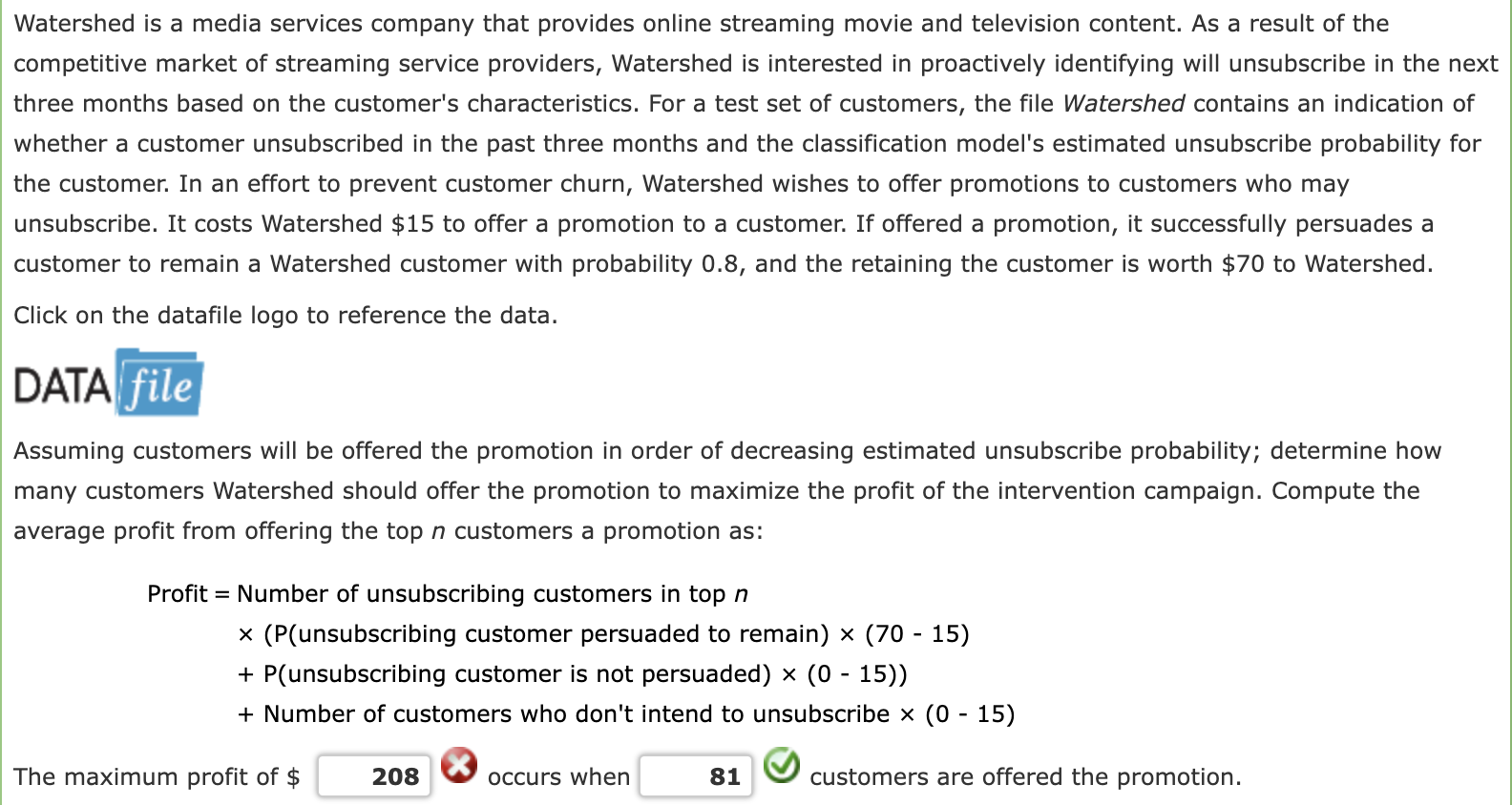 Watershed is a media services company that provides | Chegg.com