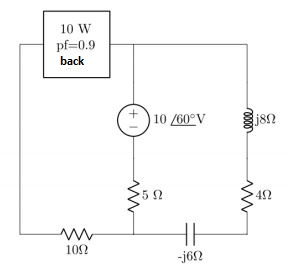 Solved Find the complex power (cartesian form) of the | Chegg.com