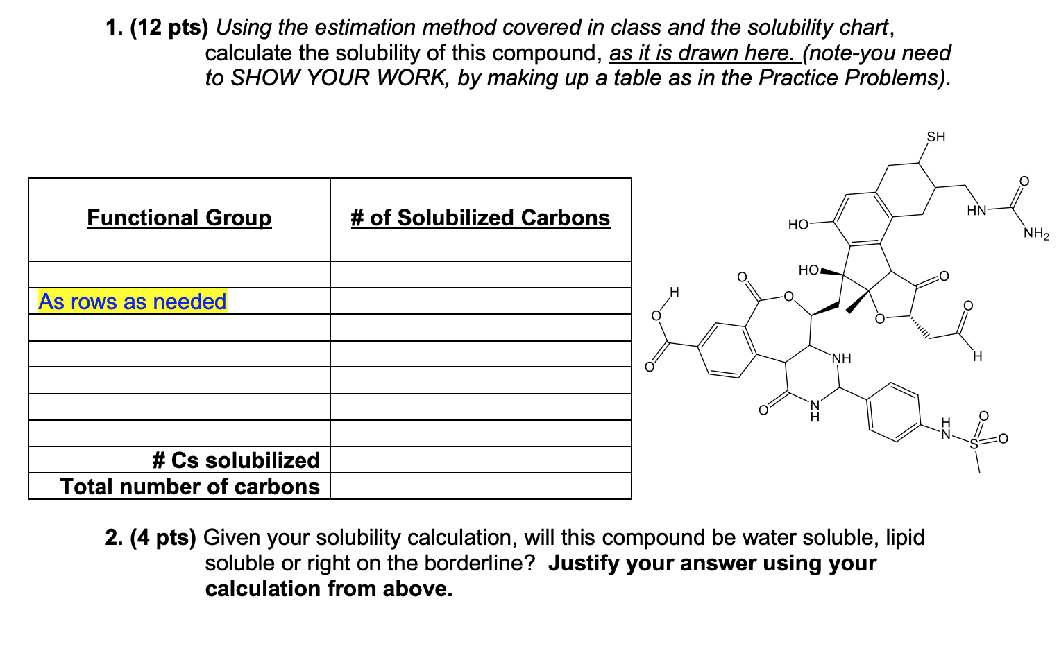 1. (12 pts) Using the estimation method covered in | Chegg.com
