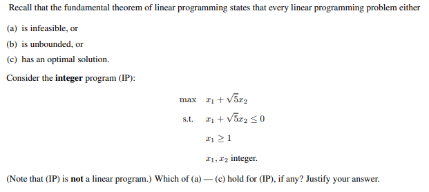 Solved Recall that the fundamental theorem of linear | Chegg.com