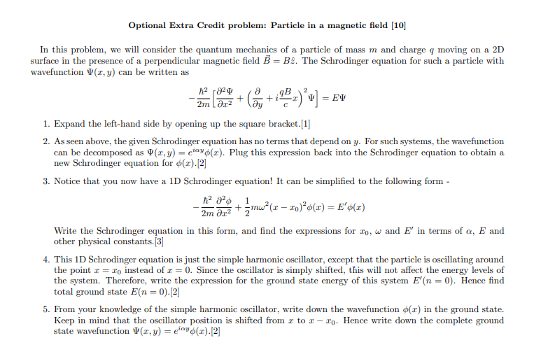 Solved In this problem, we will consider the quantum | Chegg.com