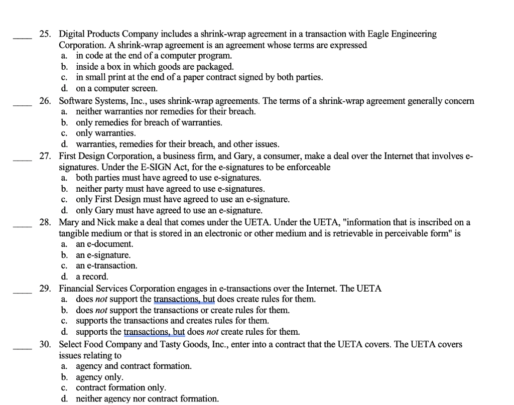 Solved a. 25. Digital Products Company includes a | Chegg.com