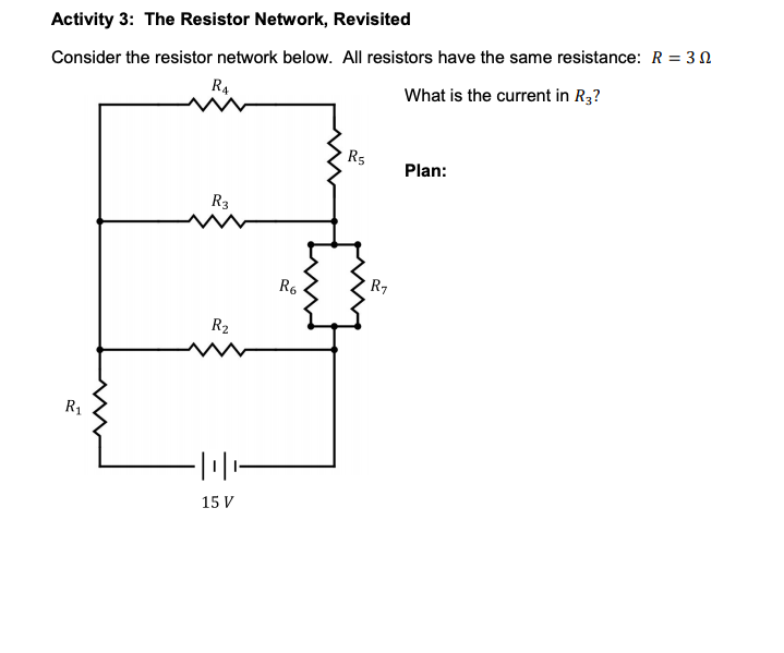 Solved Activity 3: The Resistor Network, Revisited Consider | Chegg.com