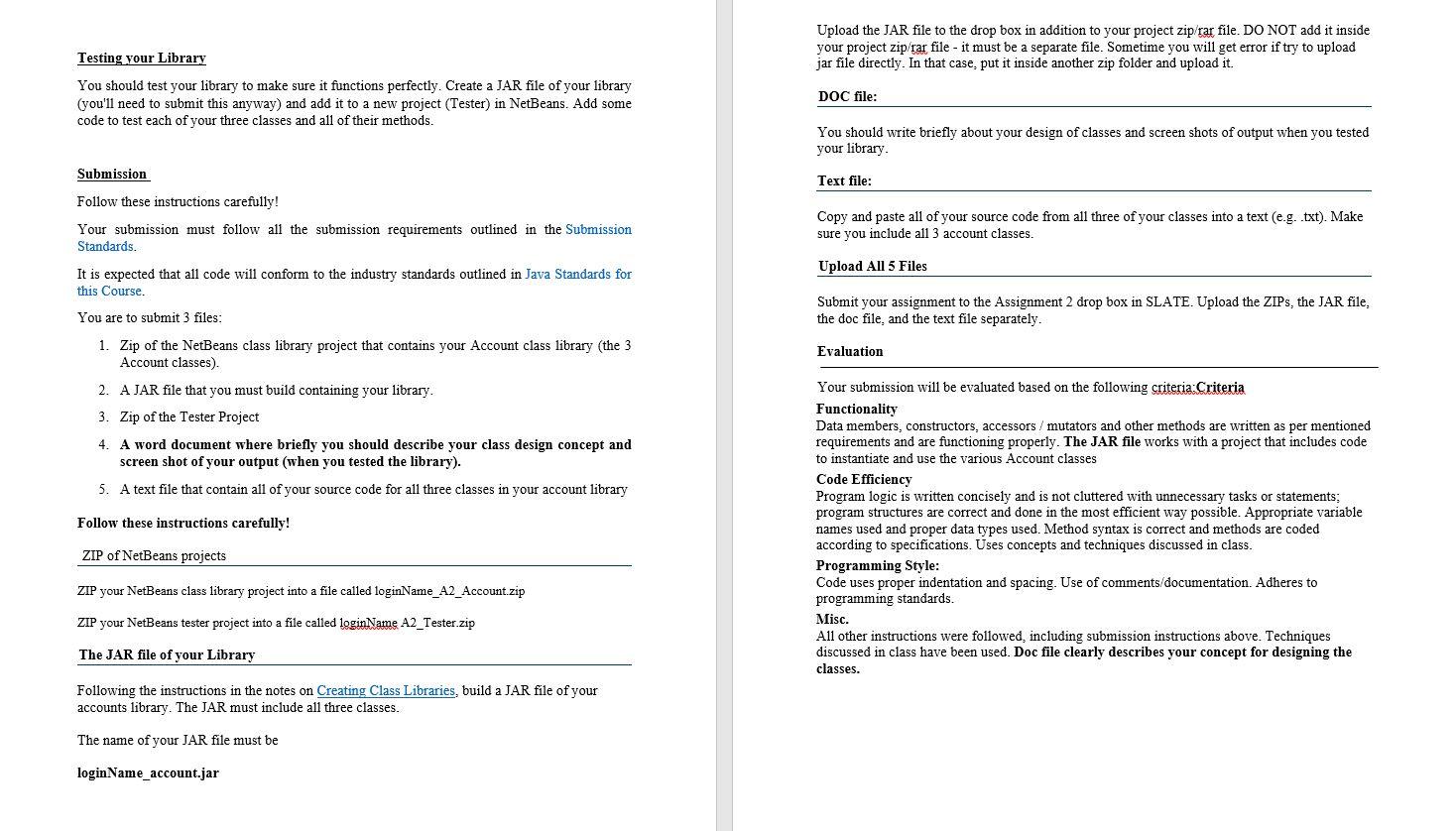 Solved Constructors Assignment 2 Each Class Should Have One
