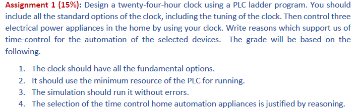 Assignment 1 (15%): Design a twenty-four-hour clock | Chegg.com