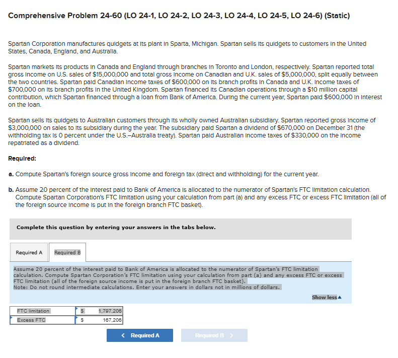Solved Comprehensive Problem 24-60 (LO 24-1, ﻿LO 24-2, ﻿LO | Chegg.com
