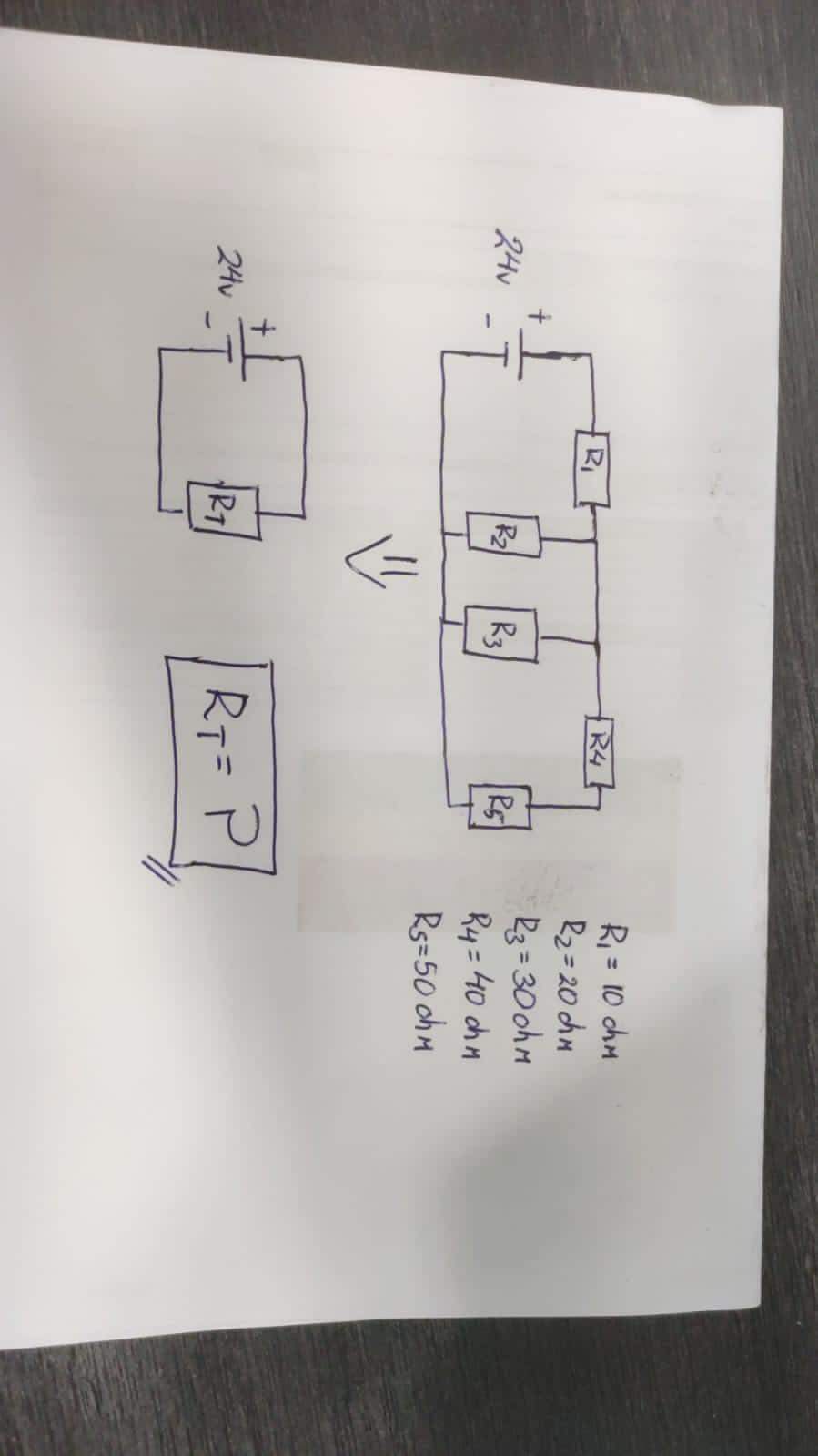 Solved \\( \\begin{array}{l}R_{1}=10 \\mathrm{chm} \\\\ | Chegg.com