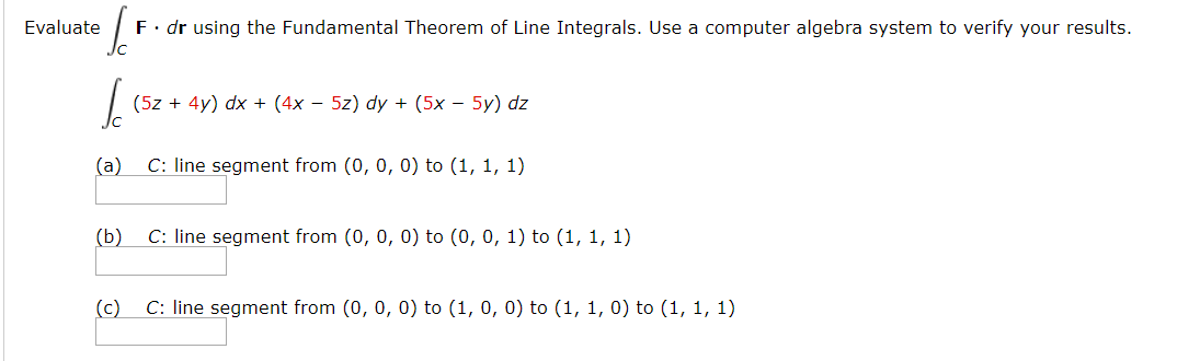 Solved Evaluate F. dr using the Fundamental Theorem of Line | Chegg.com