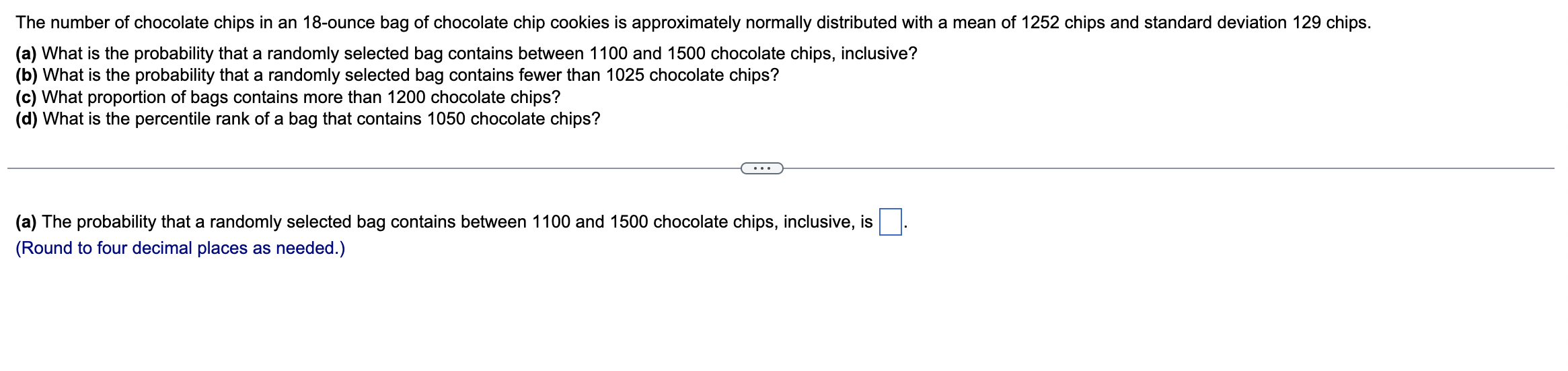 Solved need help solving a through d. (round to four | Chegg.com