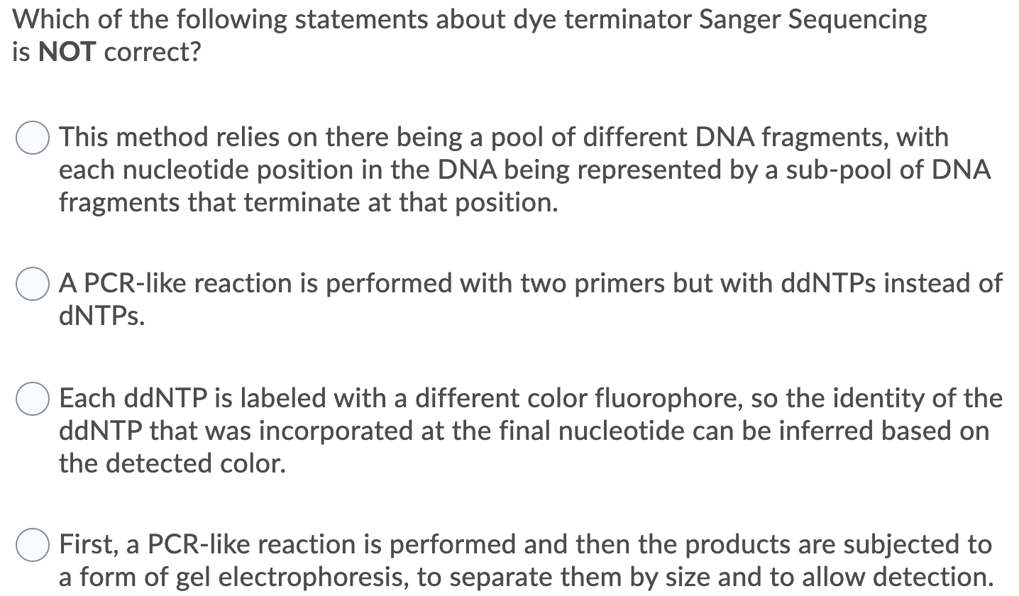 Solved Which of the following statements about dye | Chegg.com